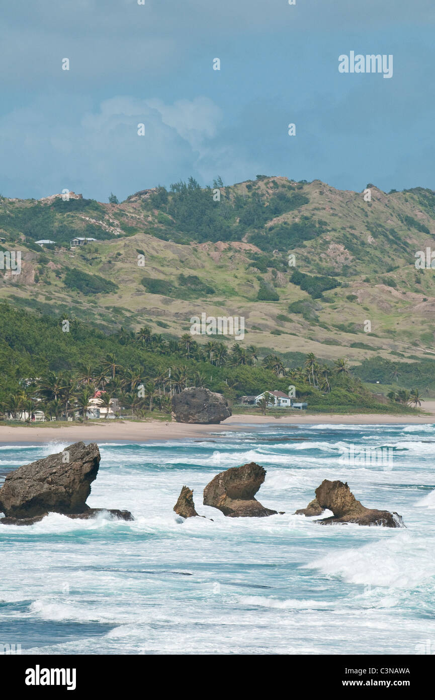 Bathsheba Beach Barbados, Caribbean Stock Photo - Alamy