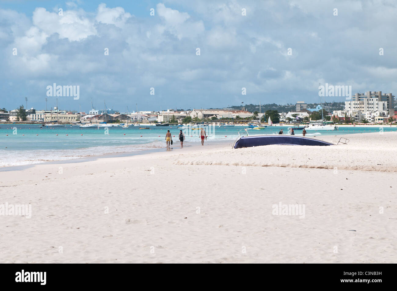 Pebbles Beach at Barbados Yacht Club Barbados, Caribbean Stock Photo ...