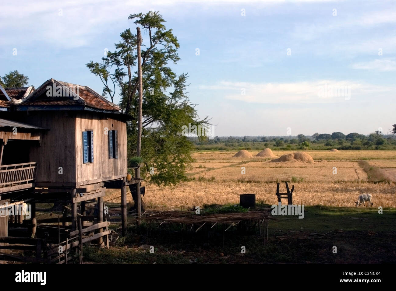 A typical rural farm and home capture the essence of country living in ...