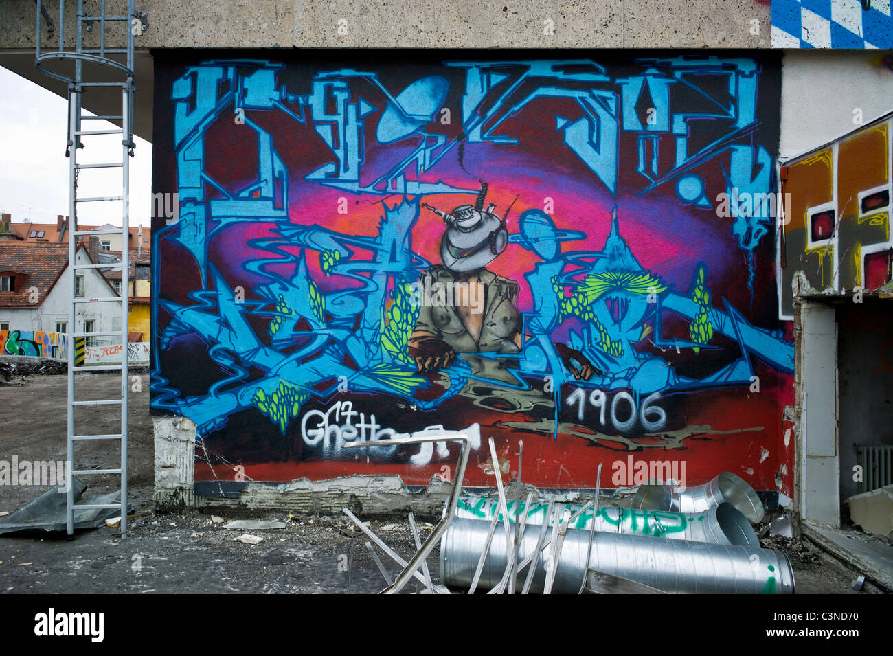 Graffiti in Munich, Germany Stock Photo - Alamy