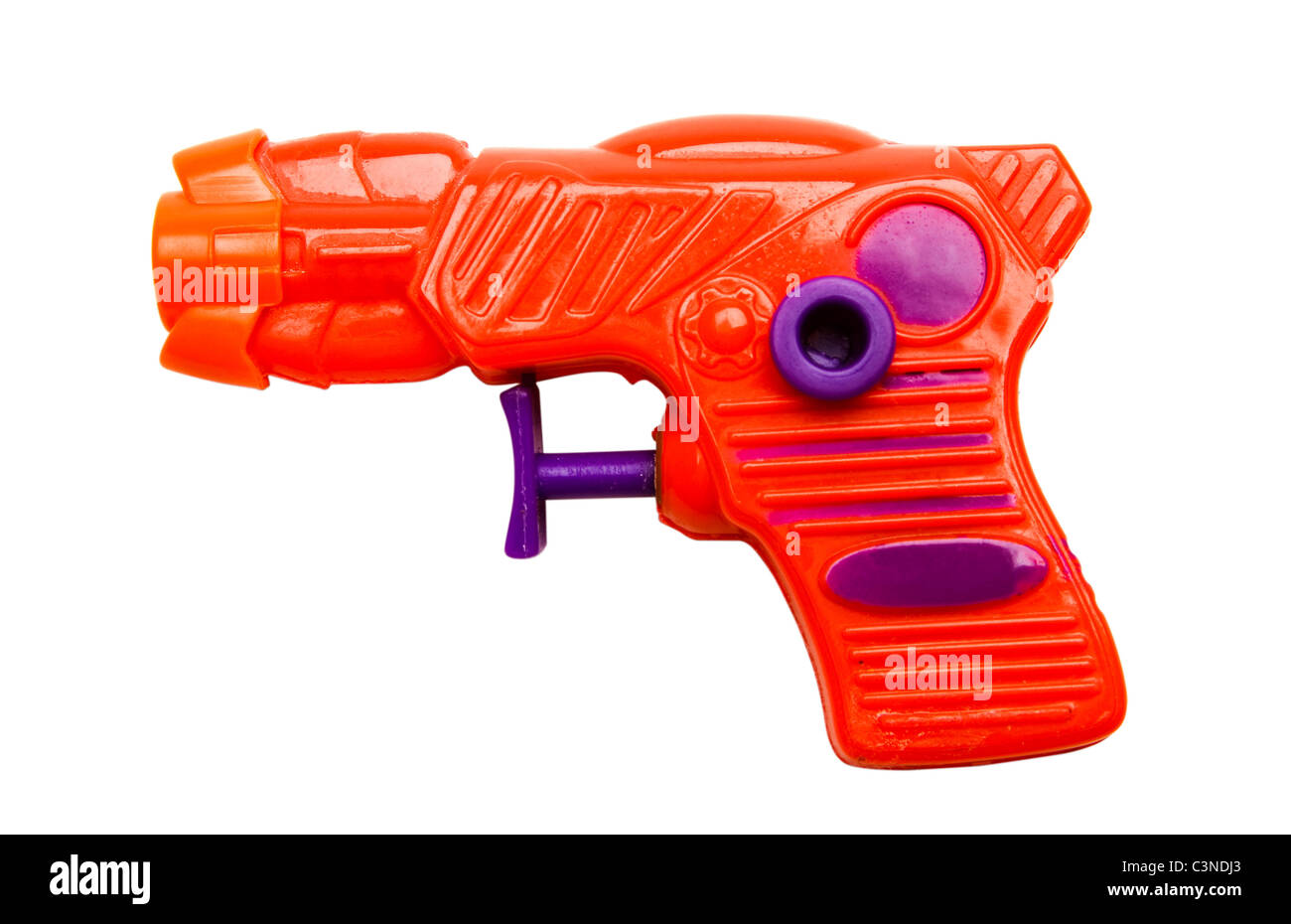 Orange toy gun Cut Out Stock Images & Pictures - Alamy
