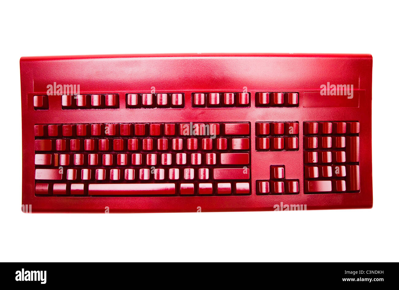 Keyboard red keyboard Cut Out Stock Images & Pictures - Alamy