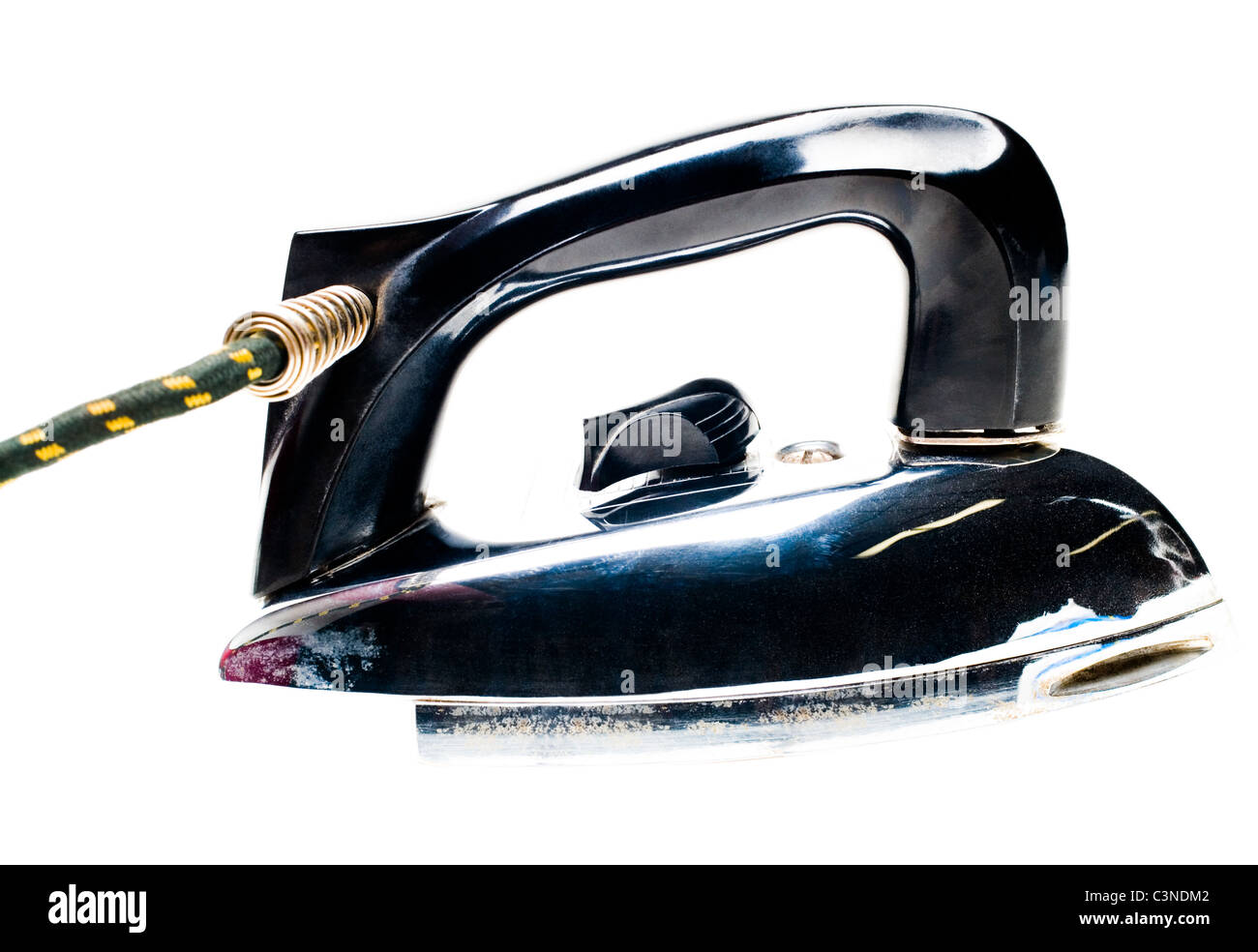 Steel iron isolated over white Stock Photo - Alamy