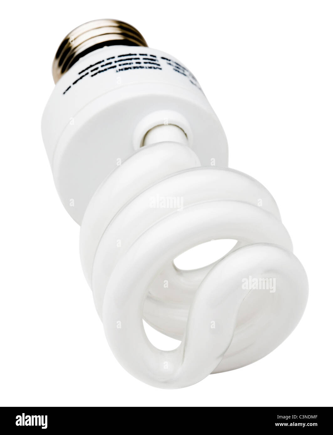 Fluorescent lightbulb isolated over white Stock Photo - Alamy