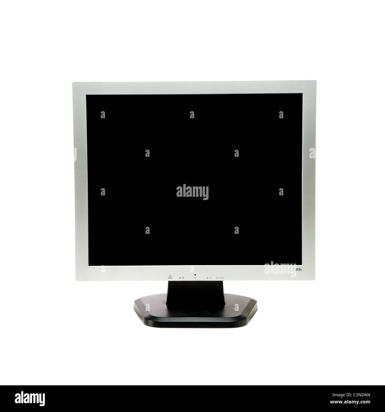 Computer monitor isolated over white Stock Photo - Alamy