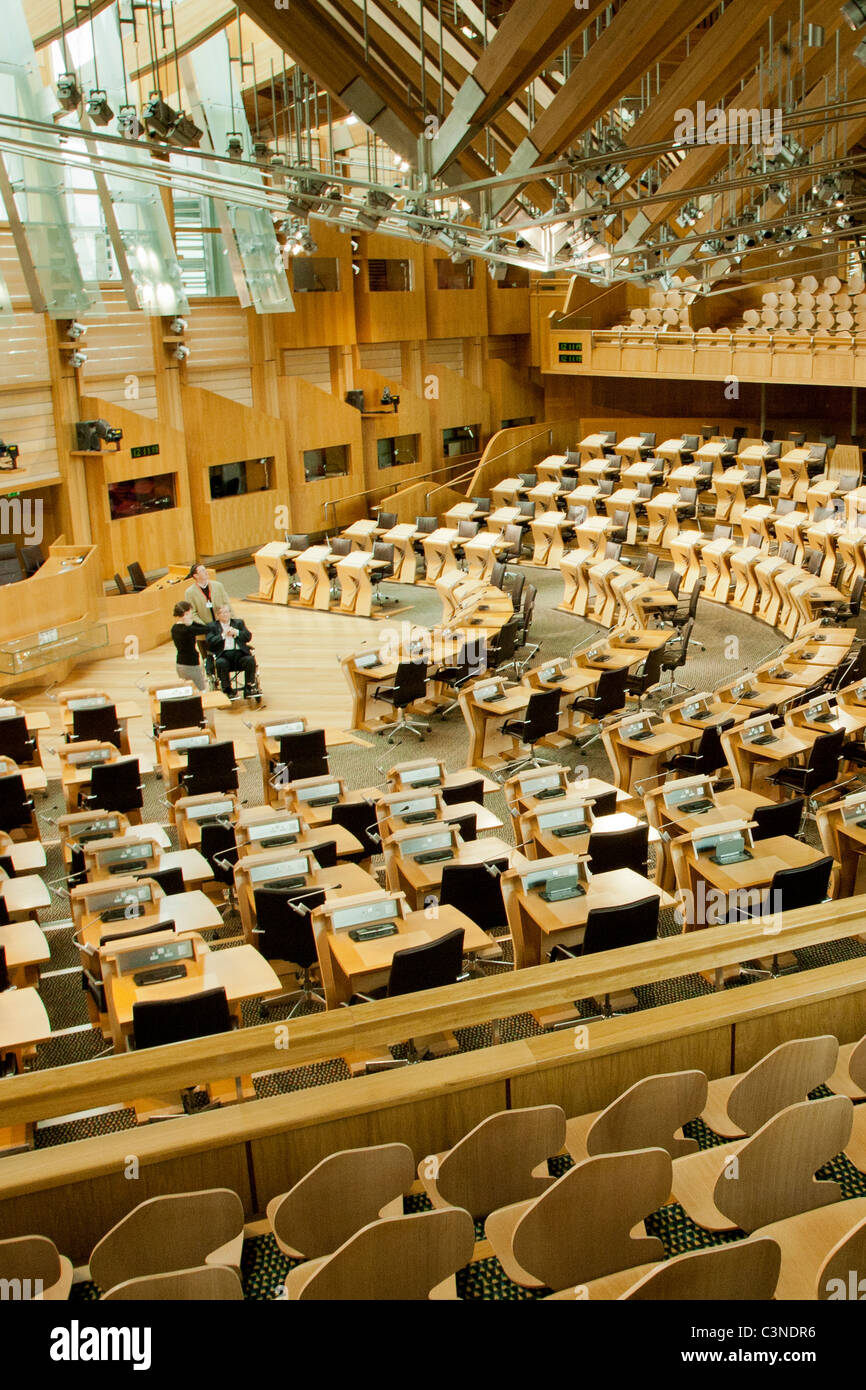 Scottish parliament debating chamber hi-res stock photography and ...