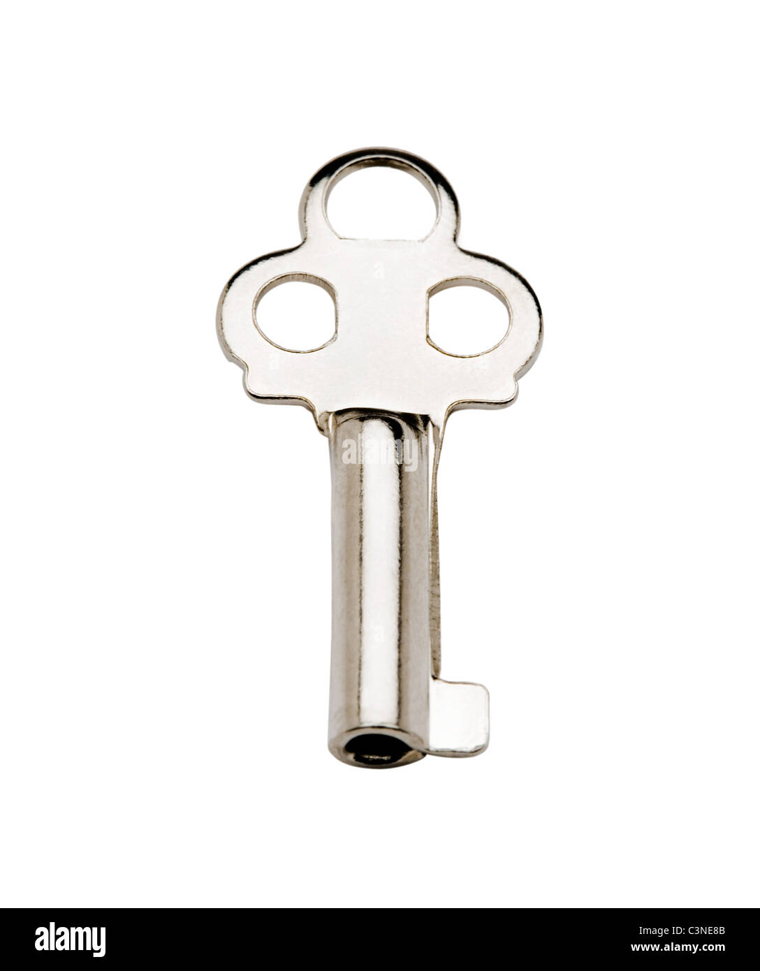 One shiny key isolated over white Stock Photo - Alamy