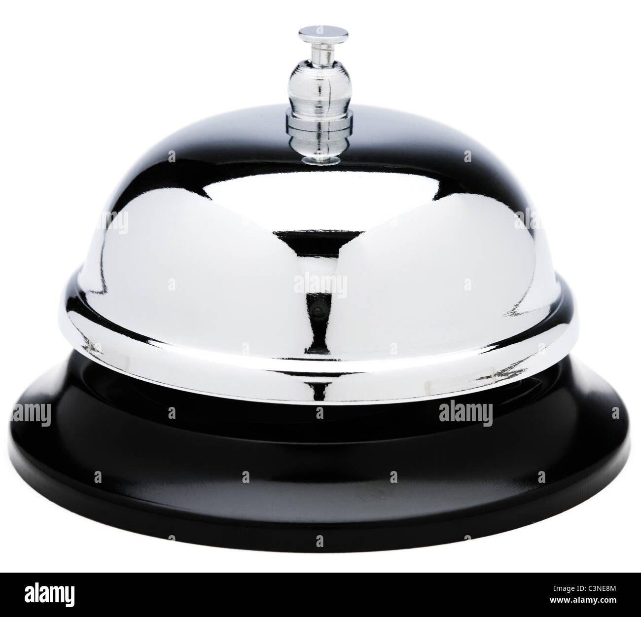 Service bell isolated over white Stock Photo - Alamy