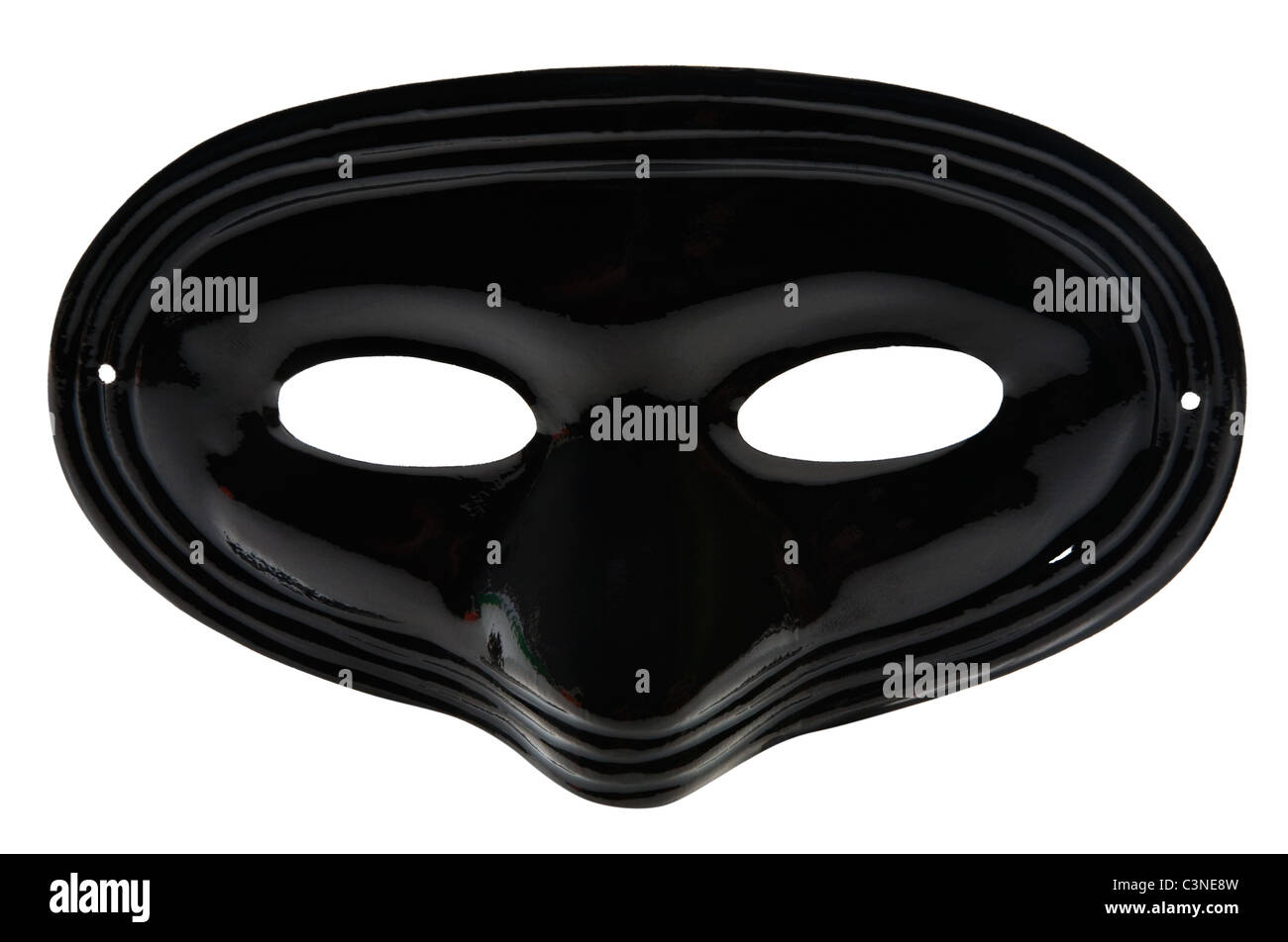 Facial mask of black color isolated over white Stock Photo - Alamy