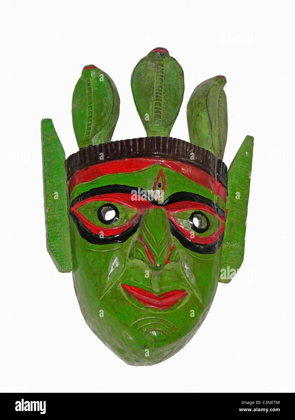 Ancient traditional theater mask in a Museum, Madhya Pradesh, India ...