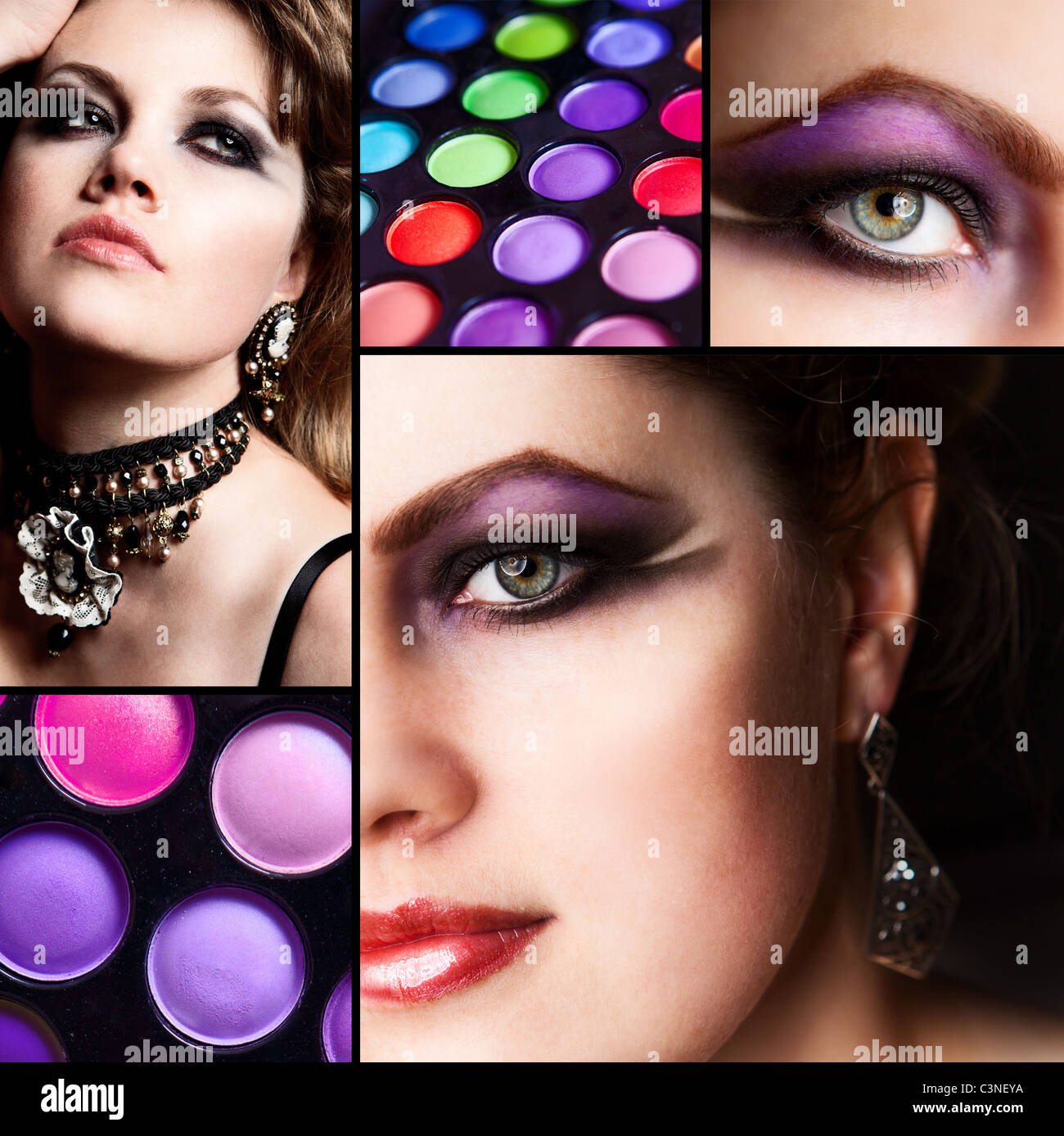 Collage photos make up stuff hi-res stock photography and images - Alamy