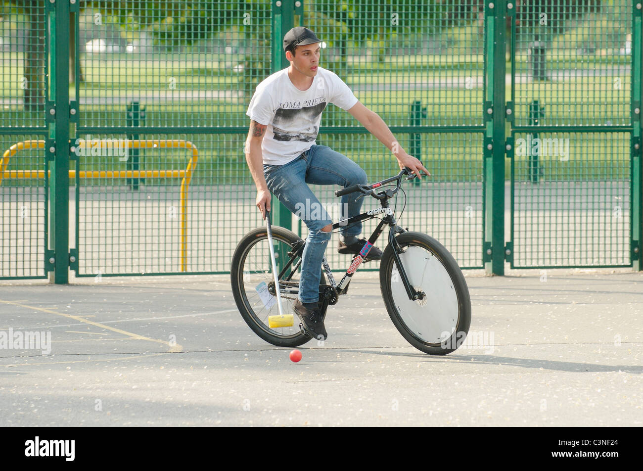 Bicycle polo hi-res stock photography and images - Alamy