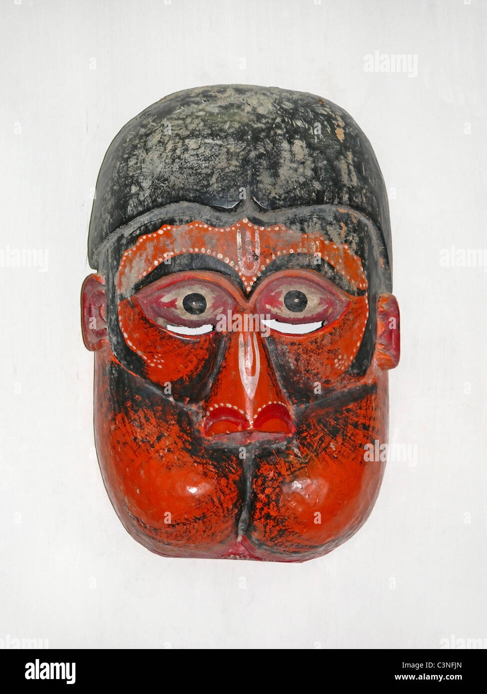 Ancient traditional theater mask in a Museum, Madhya Pradesh, India ...