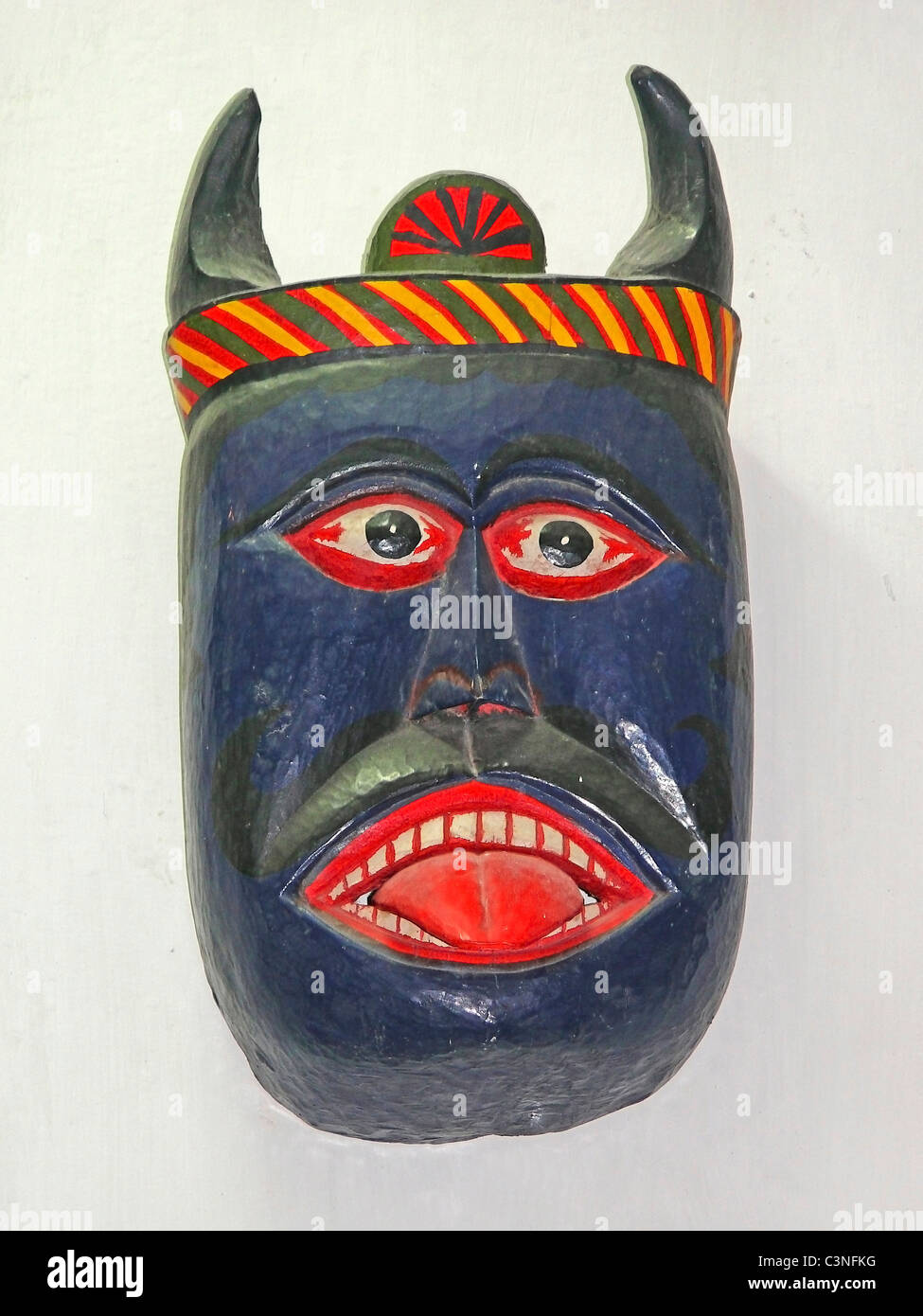 Ancient traditional theater mask in a Museum, Madhya Pradesh, India ...