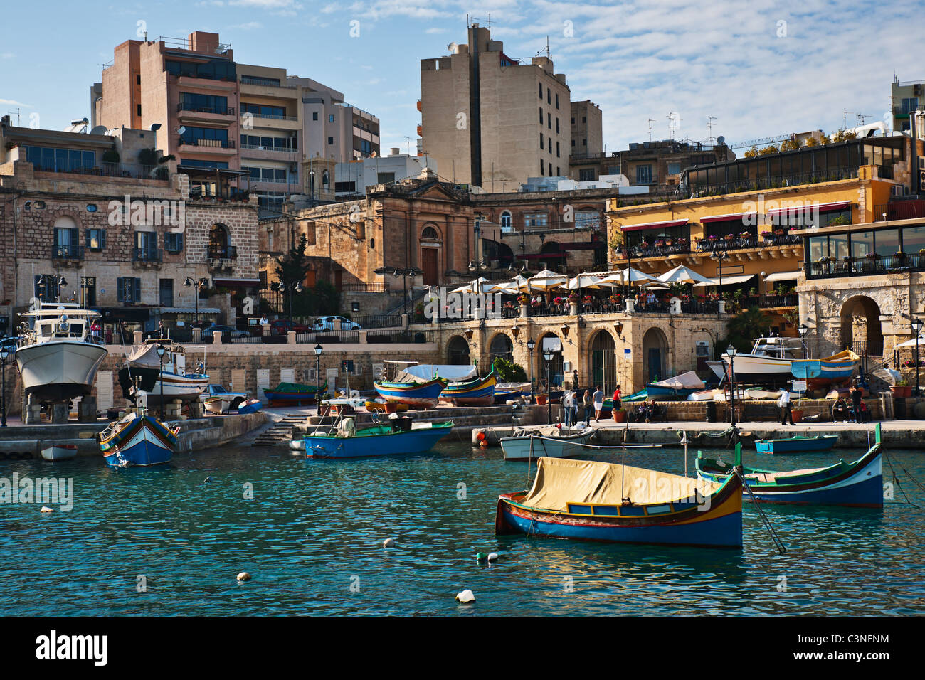 Traditional maltese boats hi-res stock photography and images - Alamy