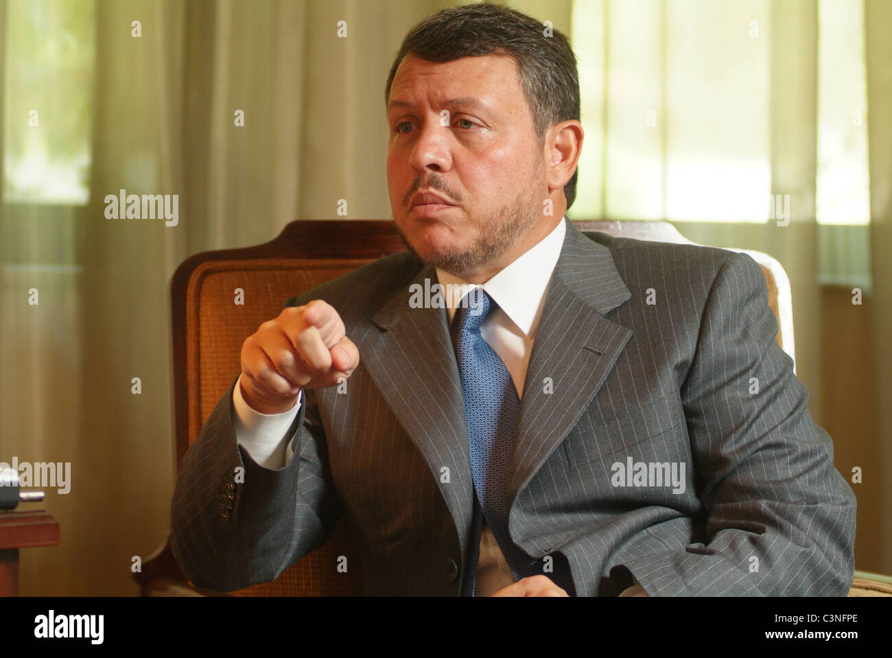 King Abdullah II of the Hashemite Kingdom of Jordan at the Basman ...