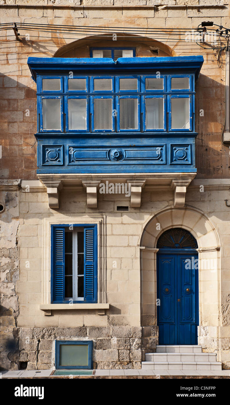 Traditional maltese balcony valletta malta hi-res stock photography and ...