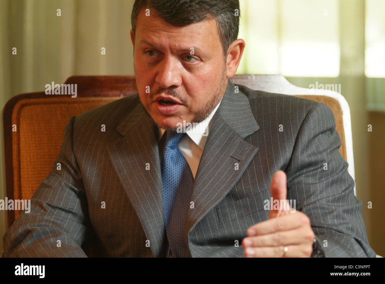 King Abdullah II of the Hashemite Kingdom of Jordan at the Basman ...
