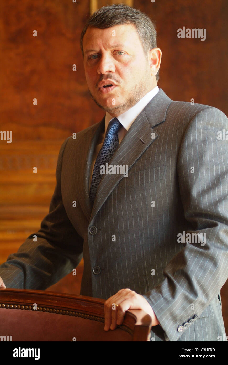 King Abdullah II of the Hashemite Kingdom of Jordan at the Basman ...