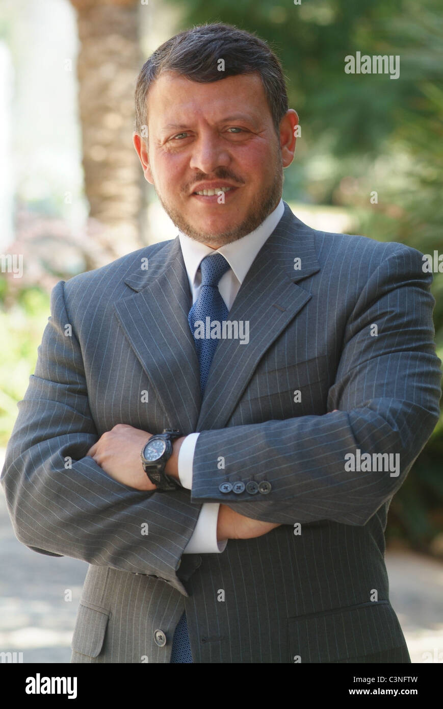 King Abdullah II of the Hashemite Kingdom of Jordan at the Basman ...
