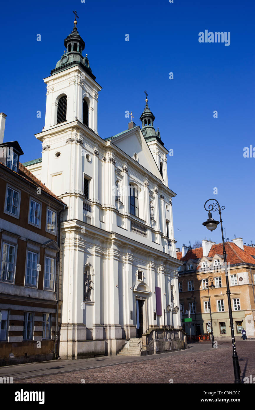 The Baroque 17th century Church of the Holy Spirit in New Town, Warsaw ...