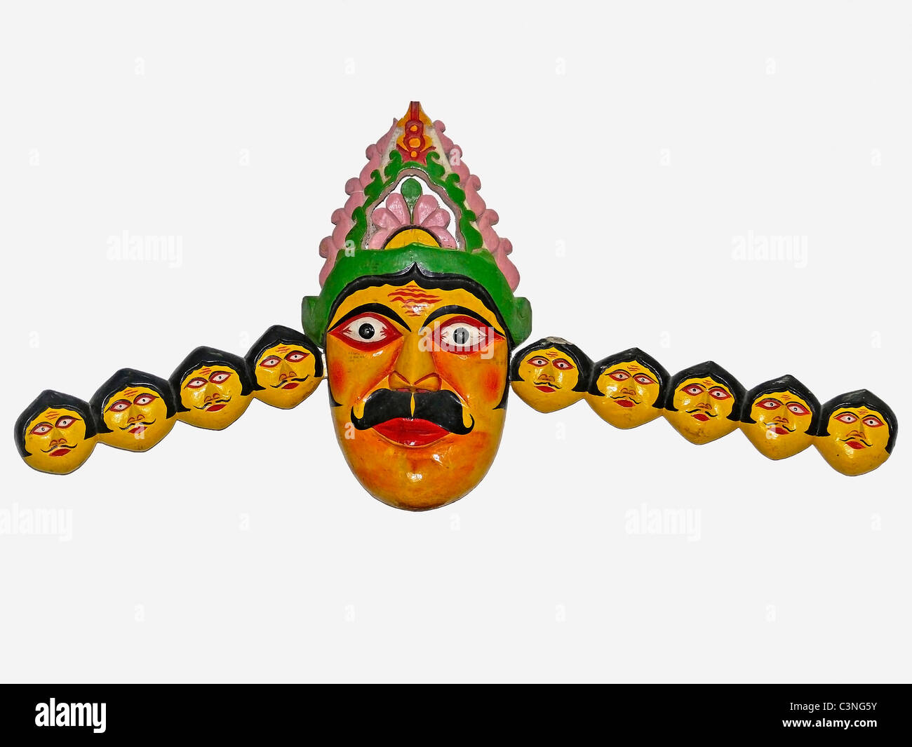 Ancient traditional theater mask in a Museum, Madhya Pradesh, India ...