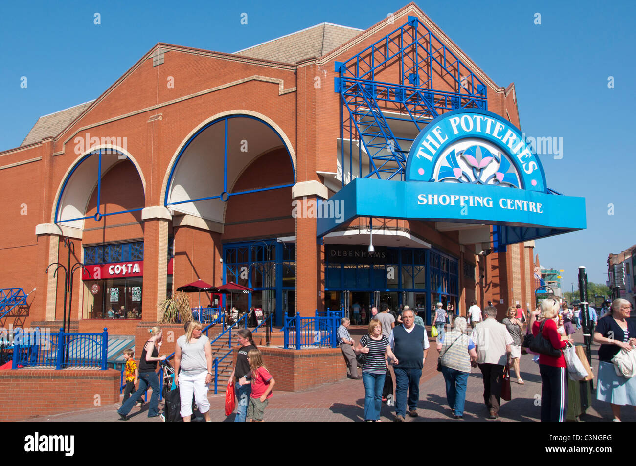 The Potteries Shopping Centre, Stoke-on-Trent, Staffordshire, UK Stock ...
