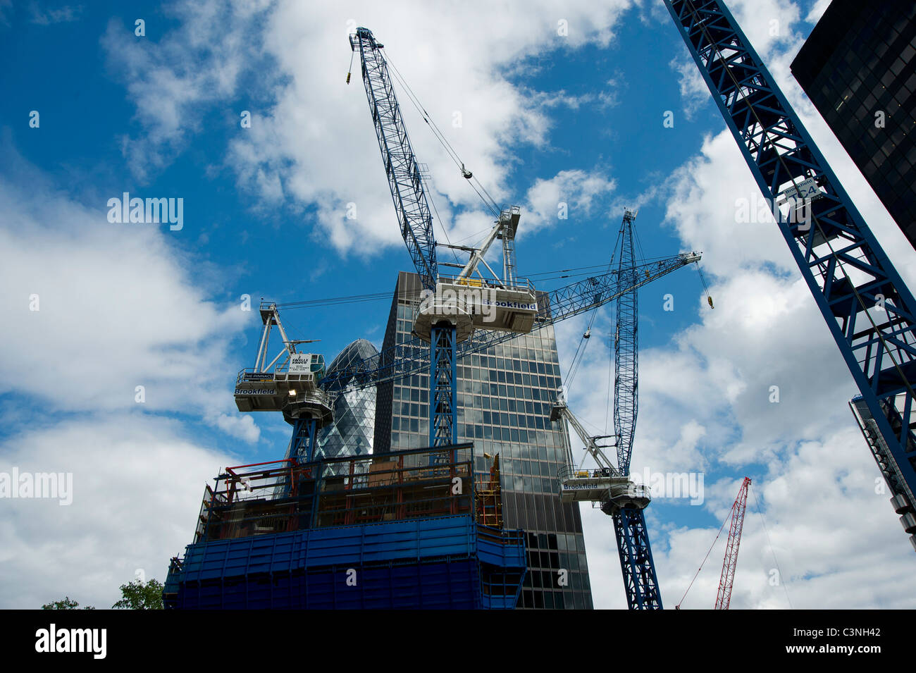 Construction of new building in City of London Stock Photo - Alamy