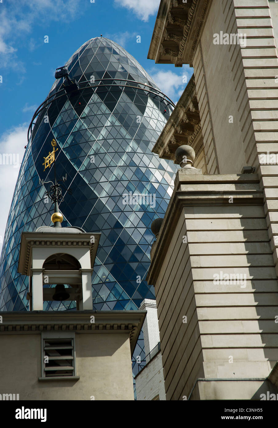 Gherkin building in City of London Stock Photo - Alamy
