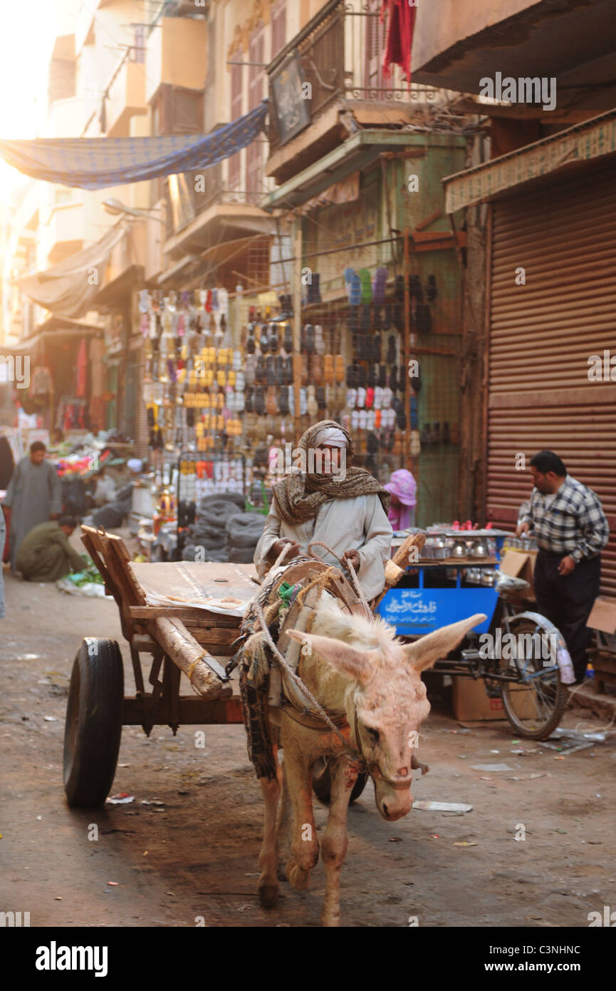 Africa Middle East Egypt Egyptian Luxor El Souk Market alley shopping ...