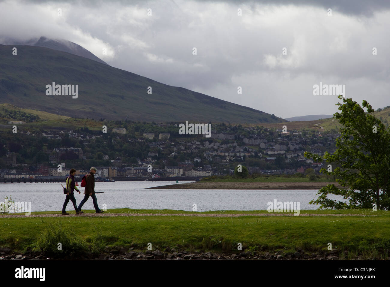 fort william from corpach scotland Stock Photo - Alamy