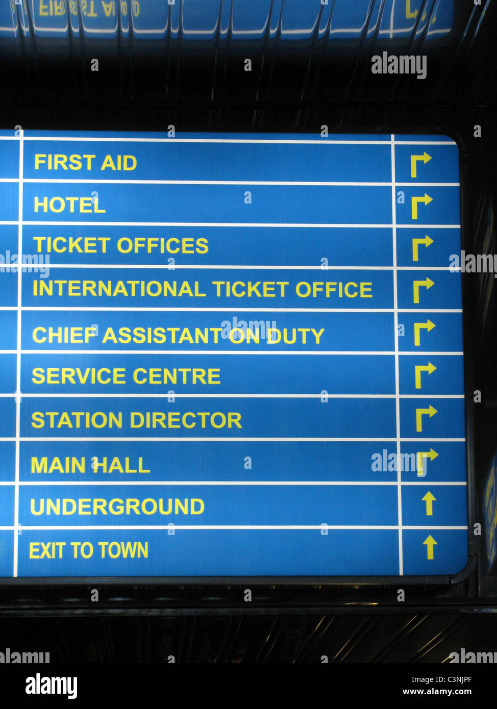 Station indicator hi-res stock photography and images - Alamy