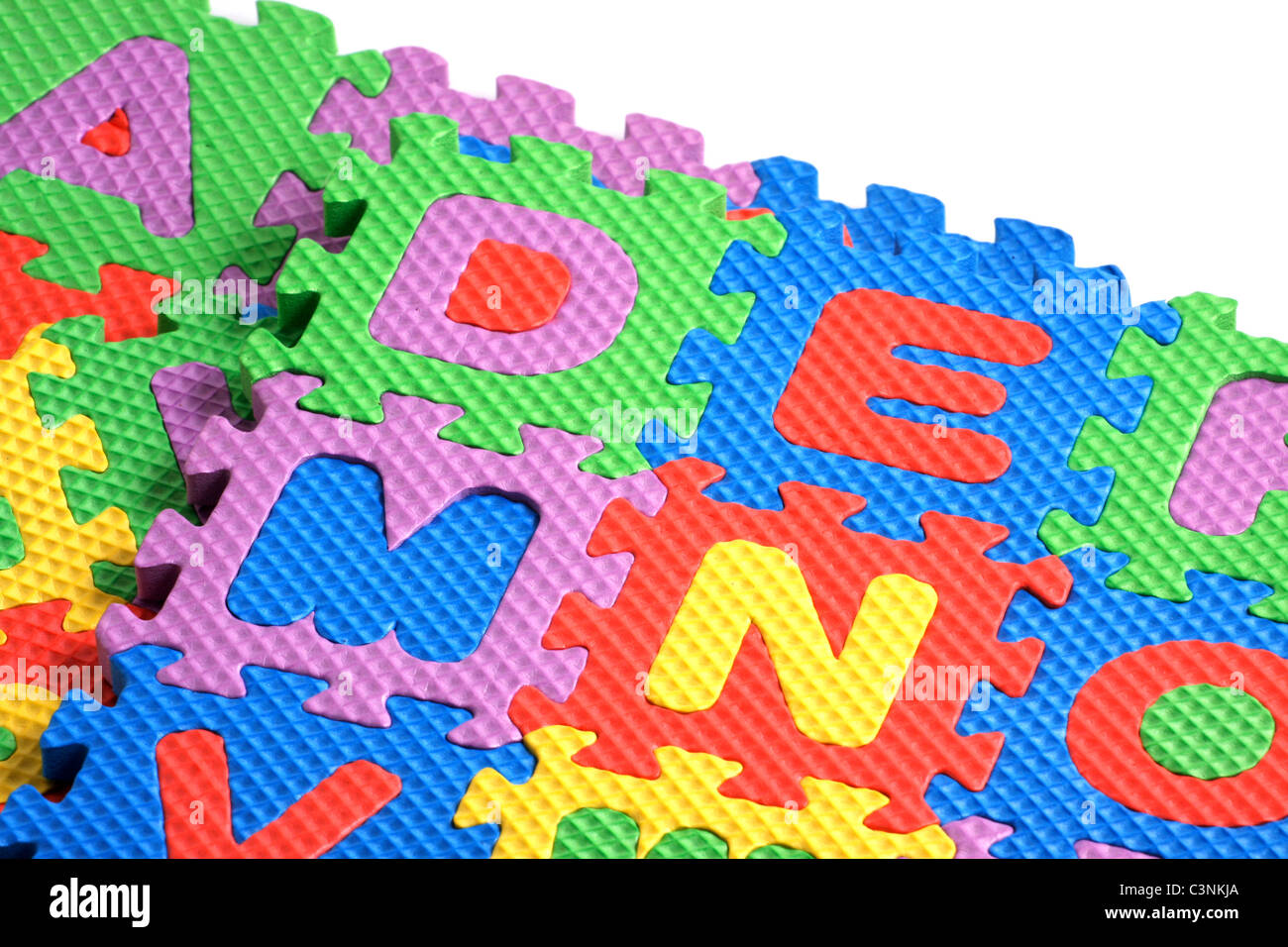 Alphabet puzzle pieces Stock Photo - Alamy