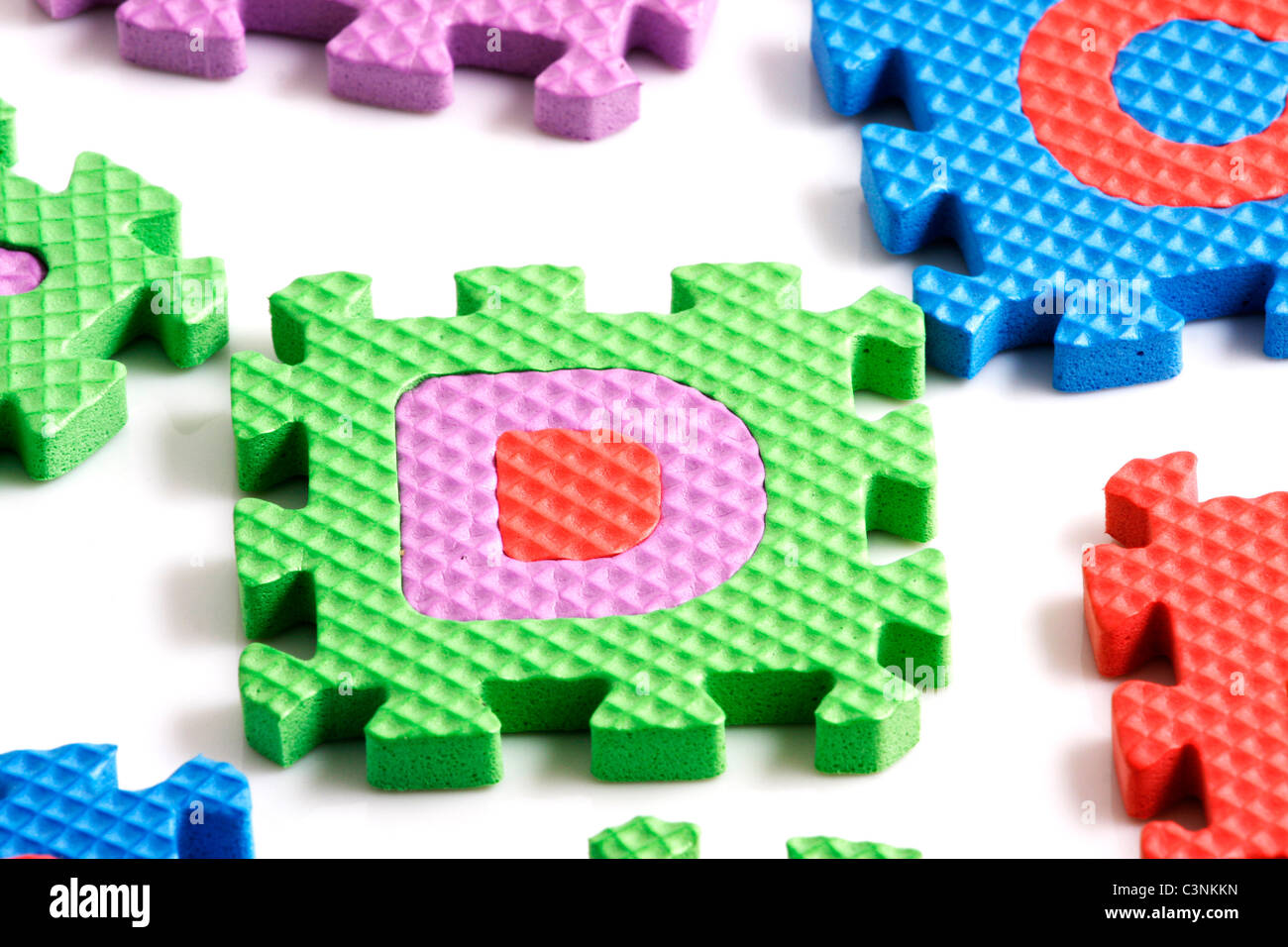 Alphabet puzzle pieces Stock Photo - Alamy