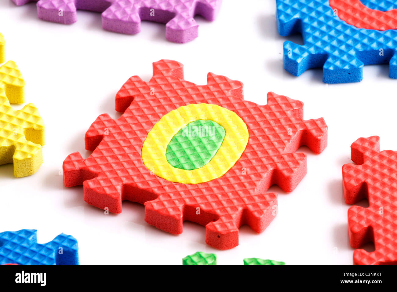 Alphabet puzzle pieces Stock Photo - Alamy