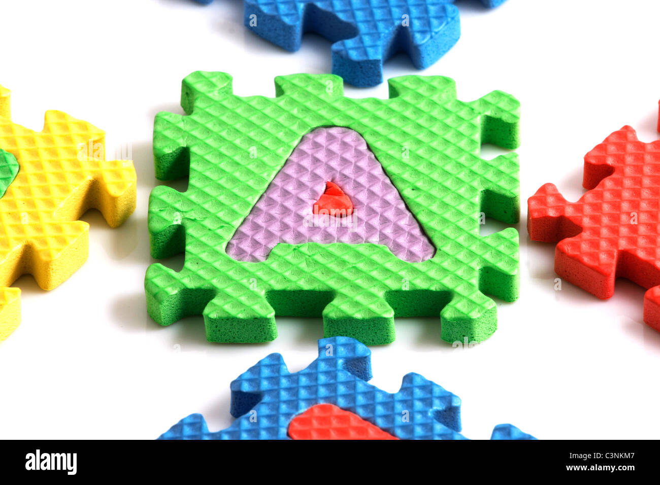 Alphabet puzzle pieces Stock Photo - Alamy