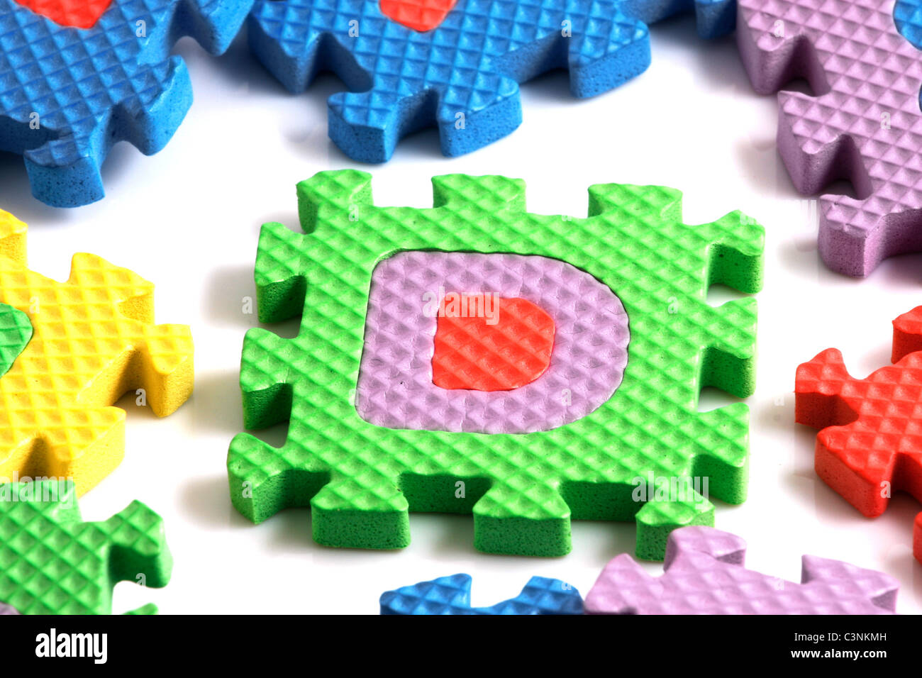 Alphabet puzzle pieces Stock Photo - Alamy