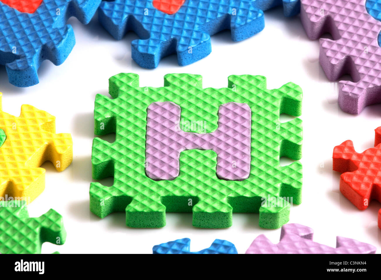 Alphabet puzzle pieces Stock Photo - Alamy