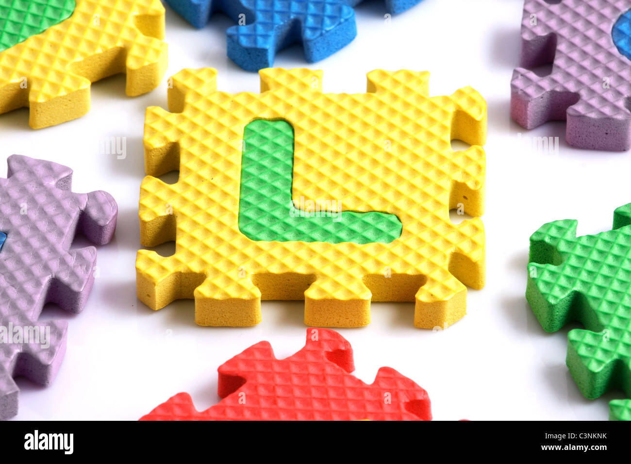 Alphabet puzzle pieces Stock Photo - Alamy