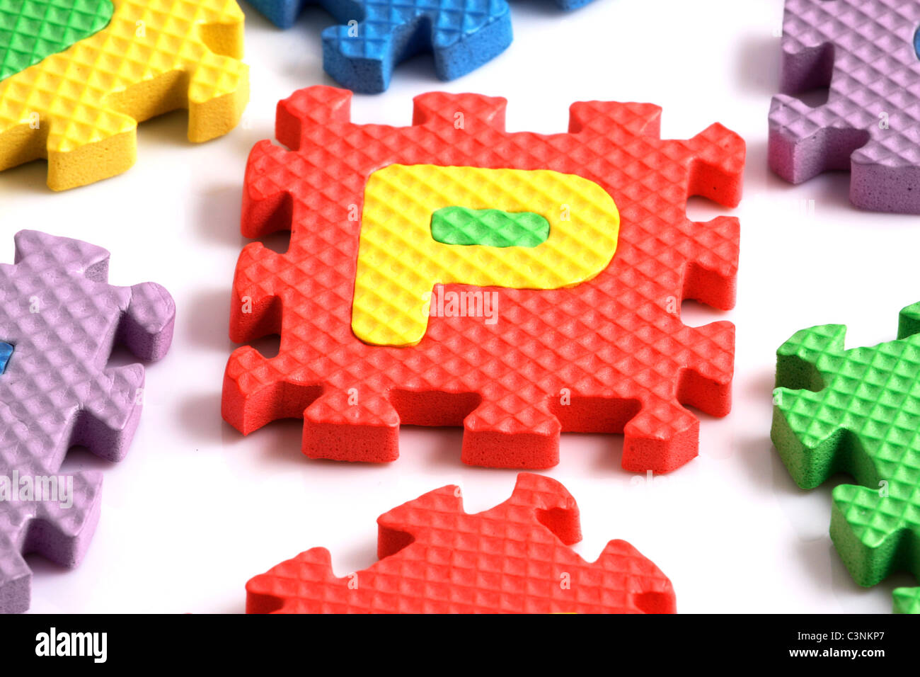 Alphabet puzzle pieces Stock Photo - Alamy