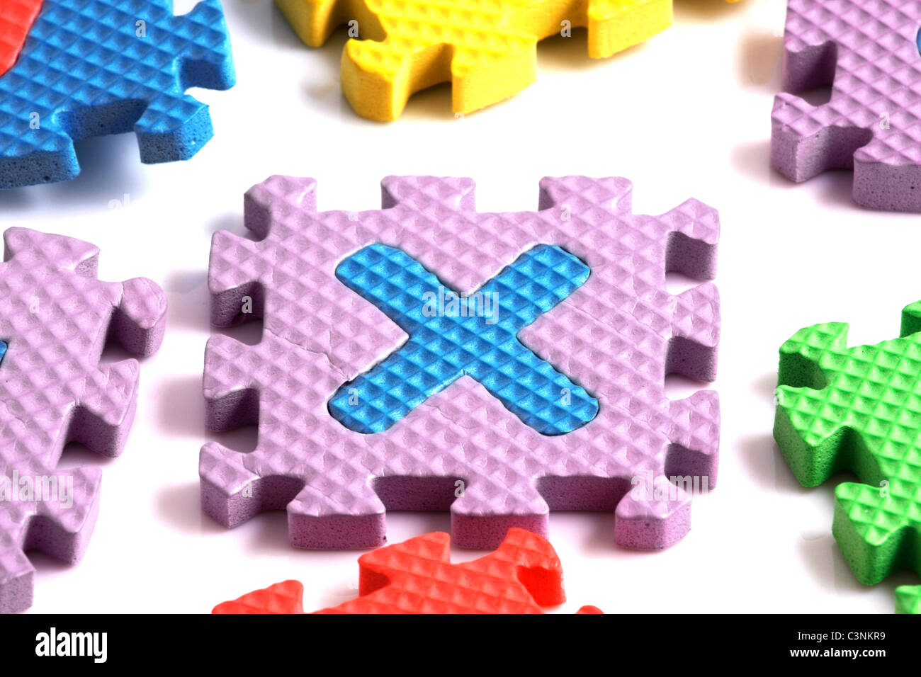 Alphabet puzzle pieces Stock Photo - Alamy