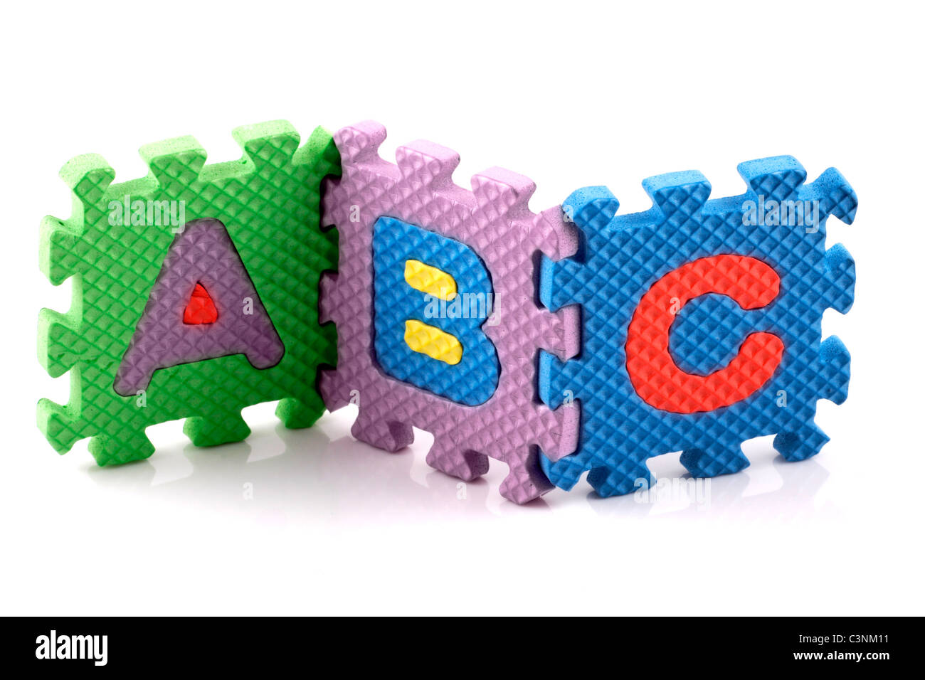 Alphabet puzzle pieces Stock Photo - Alamy