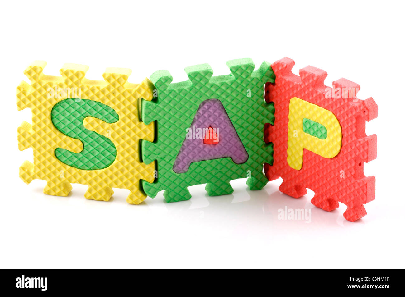Alphabet puzzle pieces Stock Photo - Alamy