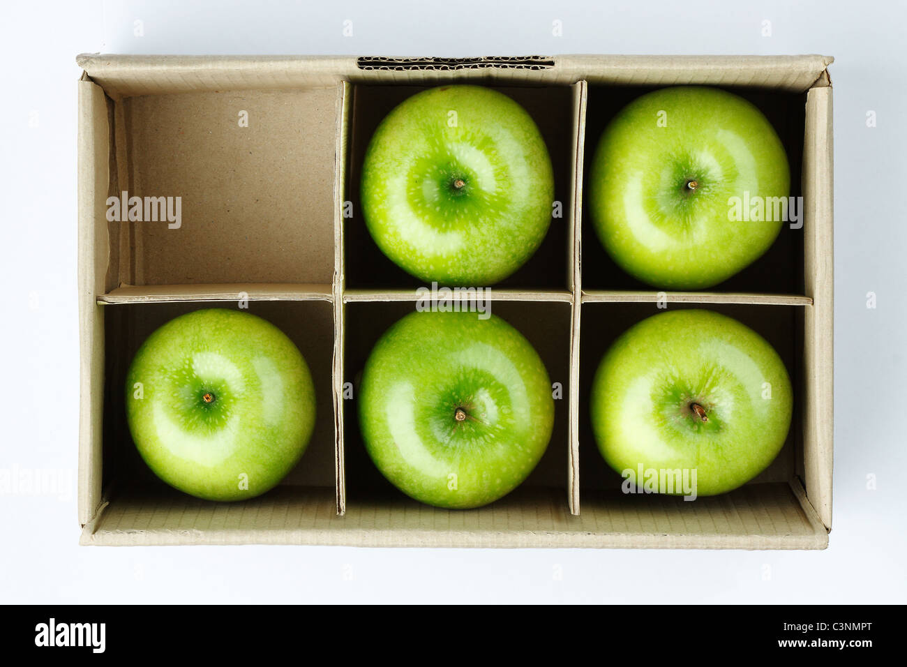 Apple's box with one free space to put your images and ideas into it ...