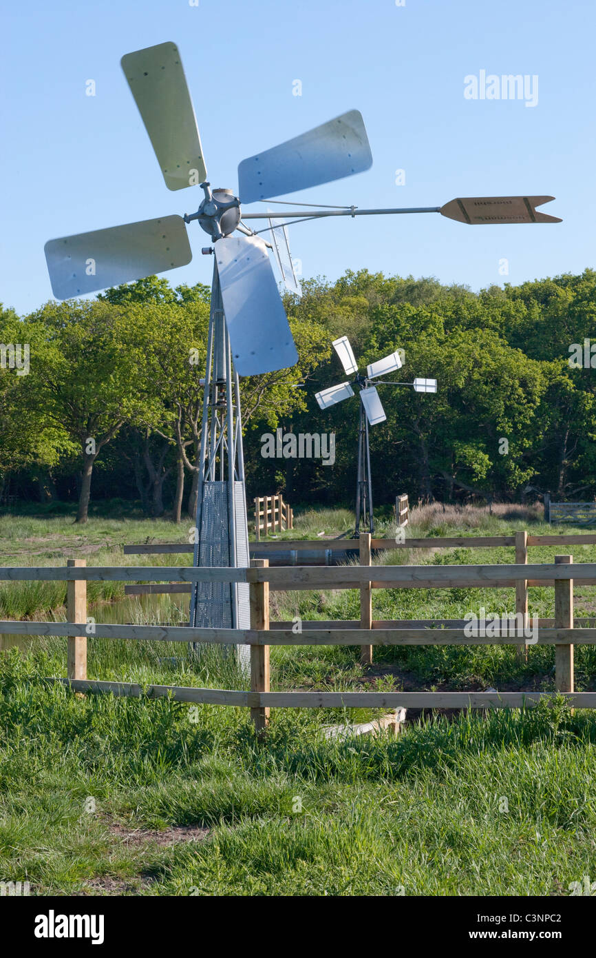 Wind Pumps. Installed Calthorpe Broad, NNR, SSSI, to maintain ...