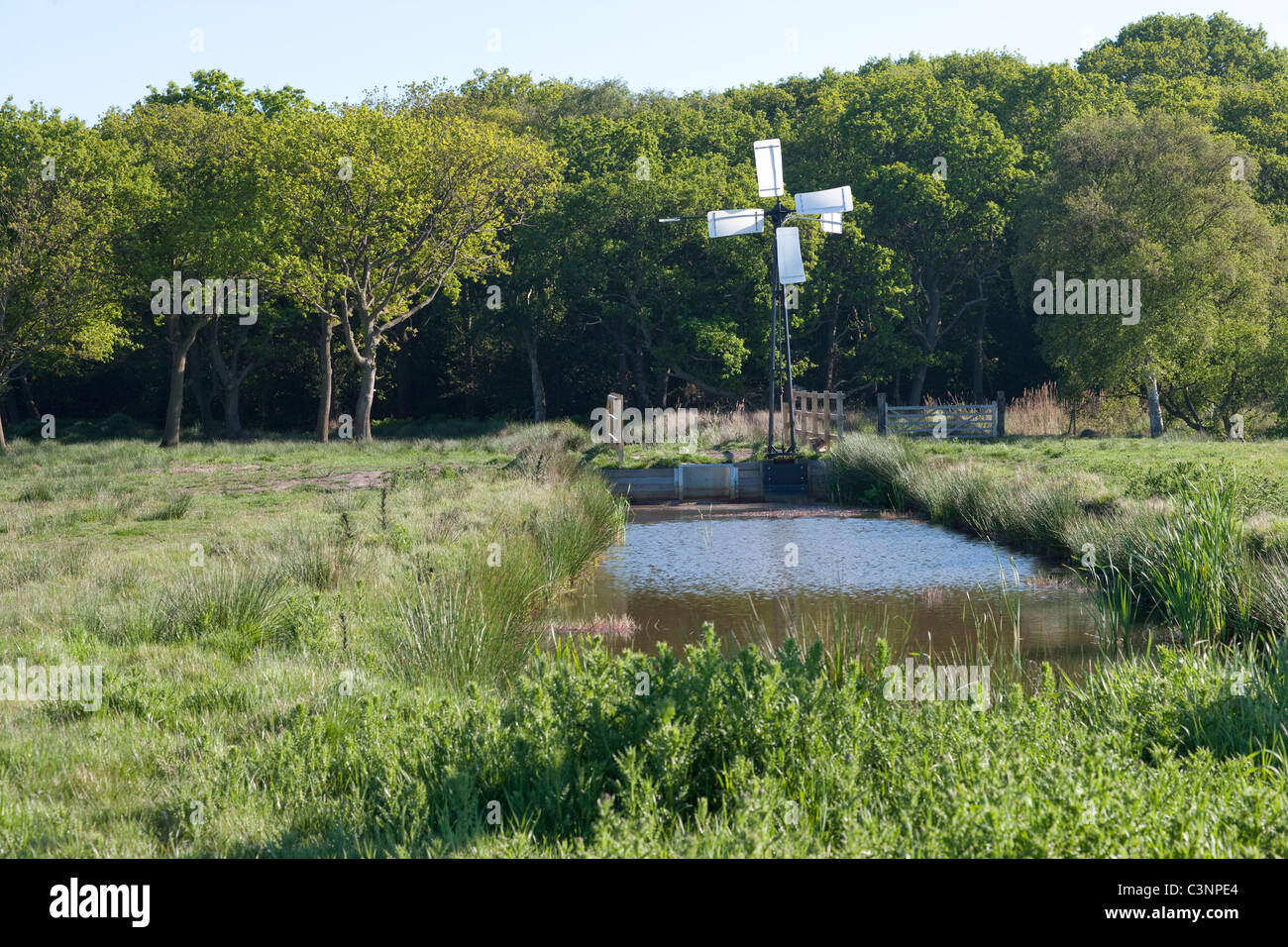 Wind Pump. Installed Calthorpe Broad, NNR, SSSI, to maintain consistent ...