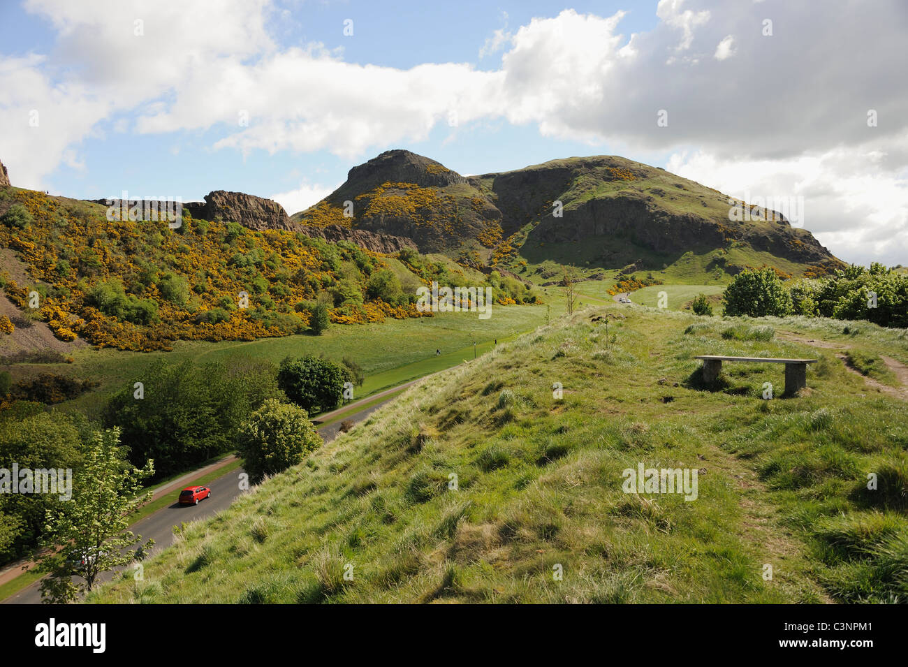 Arthur's Seat ,an 823 feet high hill in Holyrood Park in the centre of ...
