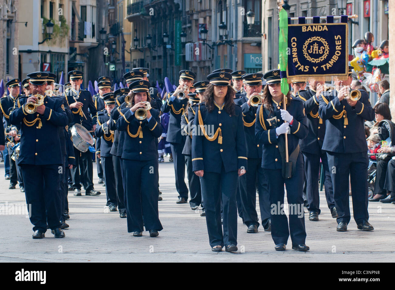Marching Brass Band participate in the Easter Good Friday procession ...