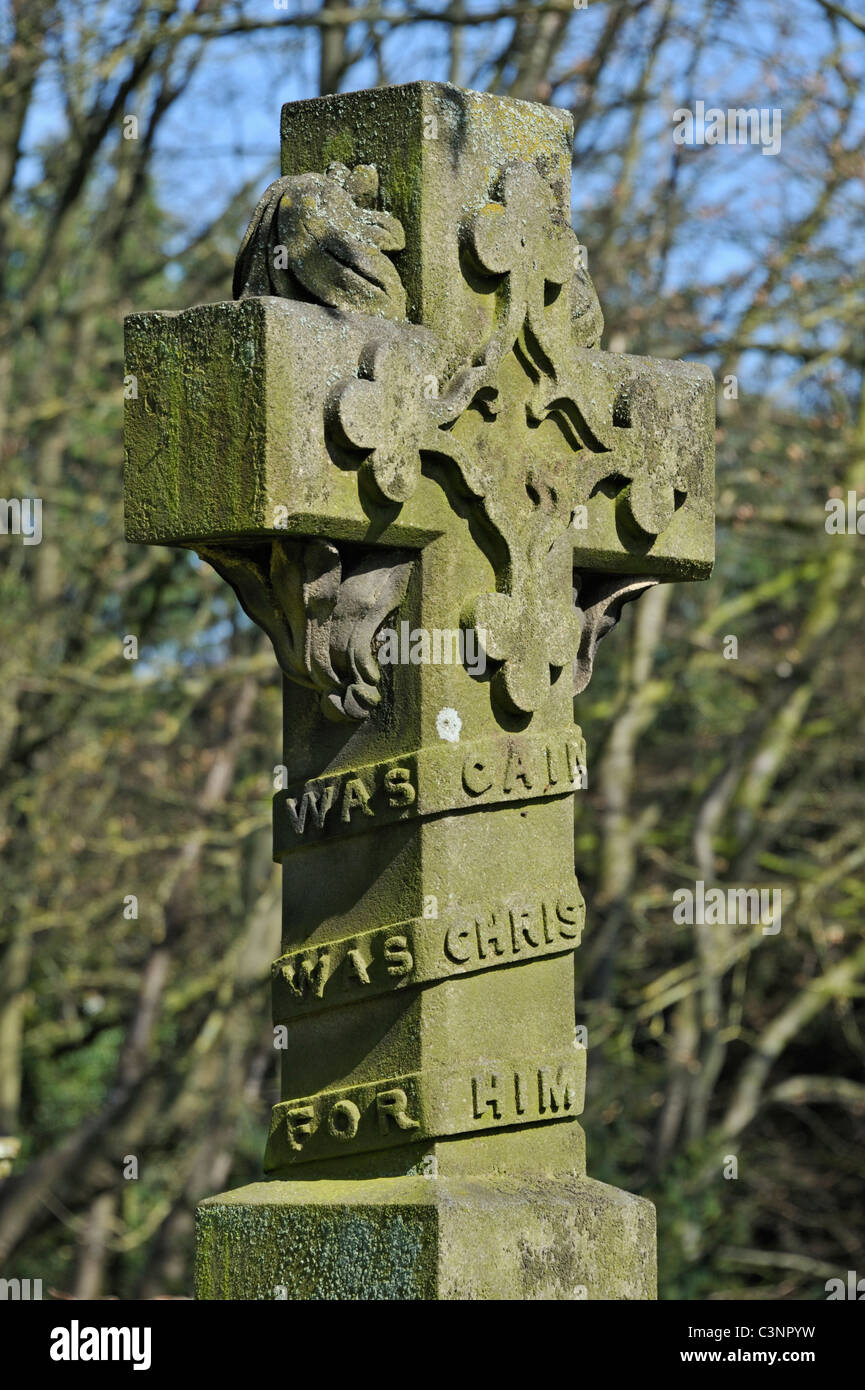 Memorial cross. All Saints Church. Wetheral, Cumbria, England, United ...
