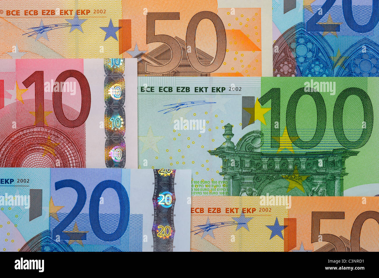 euro currency banknotes Stock Photo - Alamy
